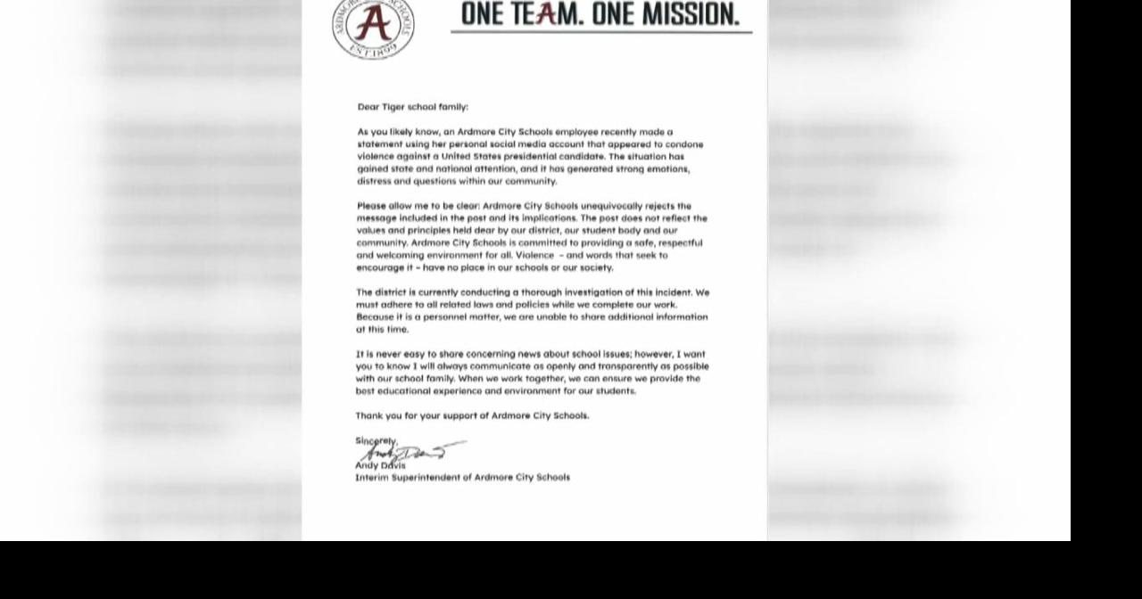 Ardmore schools chief offers update on staffer investigation | News ...