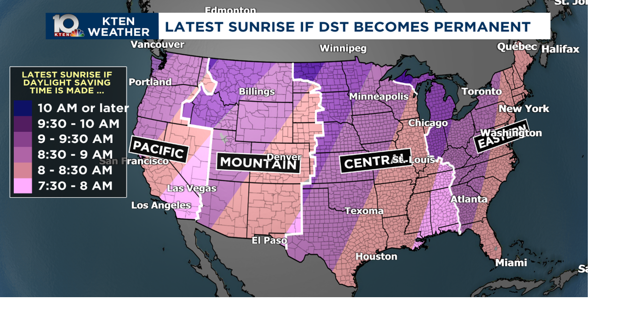 Springing forward this weekend | Weather | kten.com