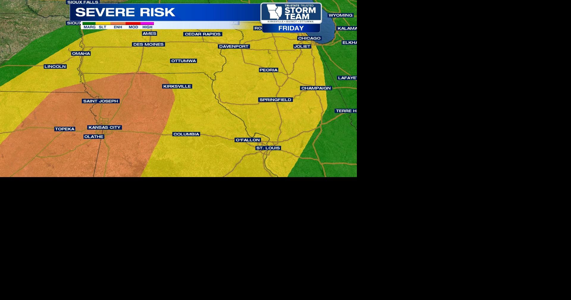 Severe weather risk still exists for Tri-States on Friday | Local News ...