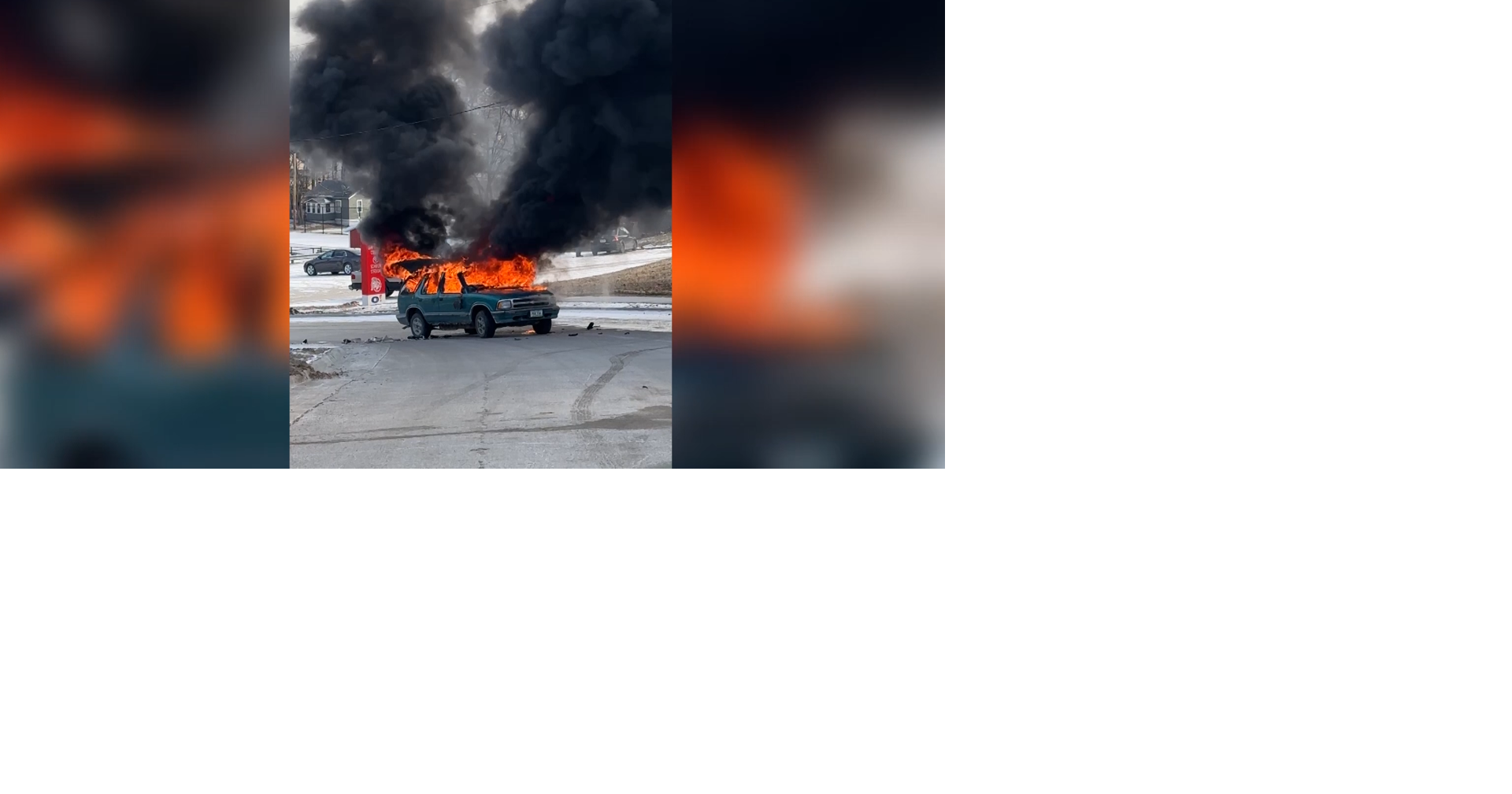 Car fire on Center Ave. in Ottumwa, IA | Local News | ktvo.com