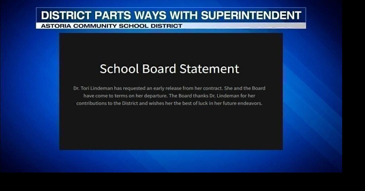 Astoria, Illinois superintendent requests to part from school district ...