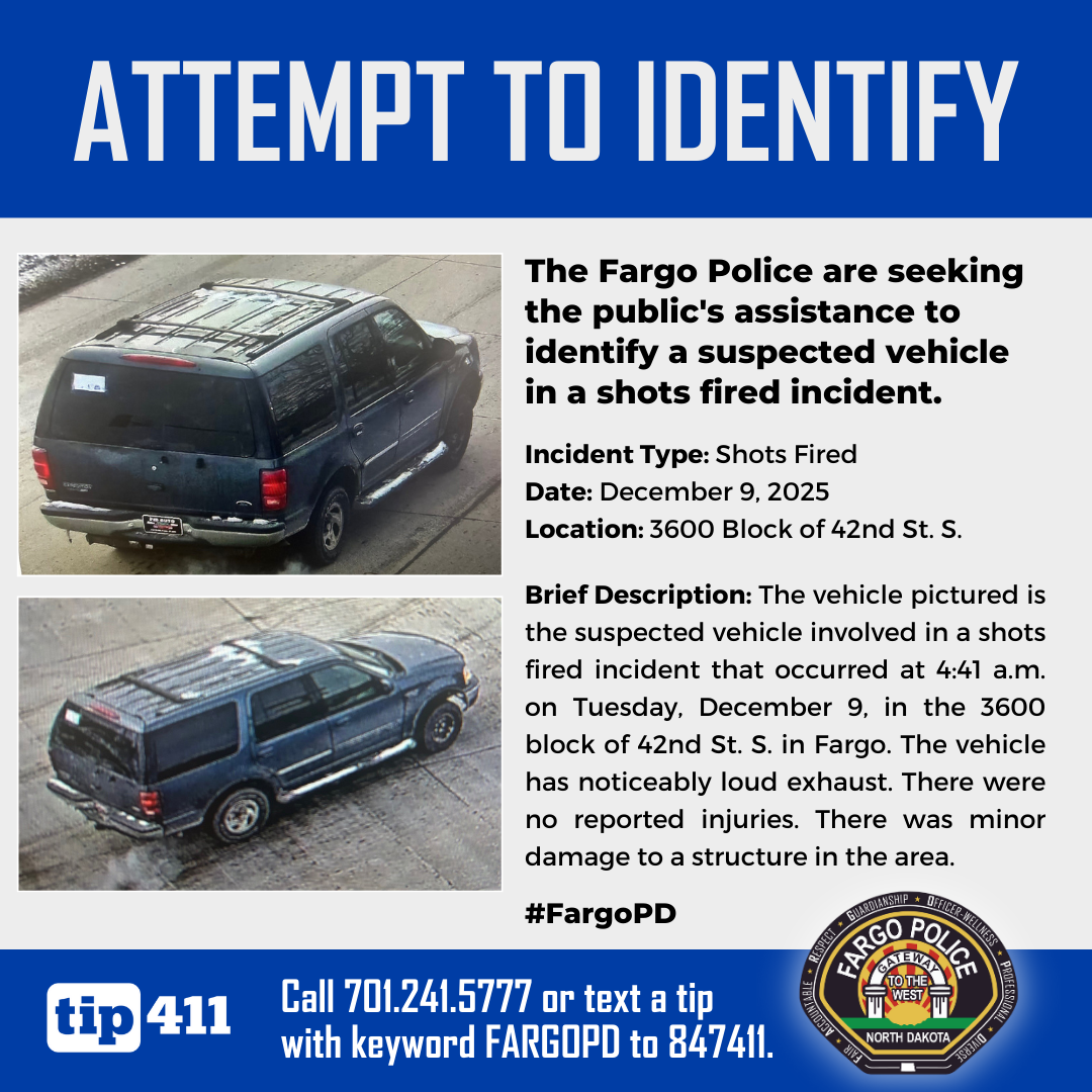UPDATE: suspect vehicle in Dec. 9 shots-fired incident is located by ...