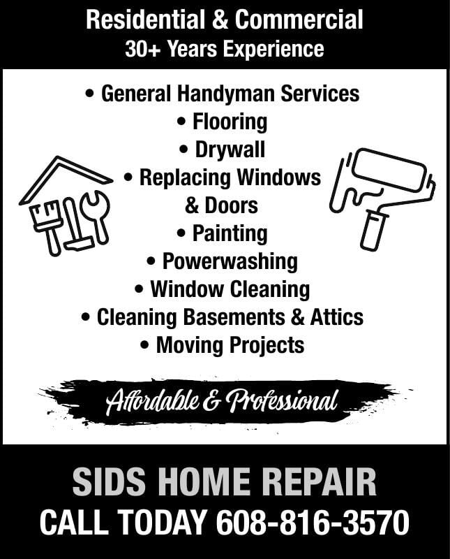 SIDS HOME REPAIR - Ad from 2026-06-09