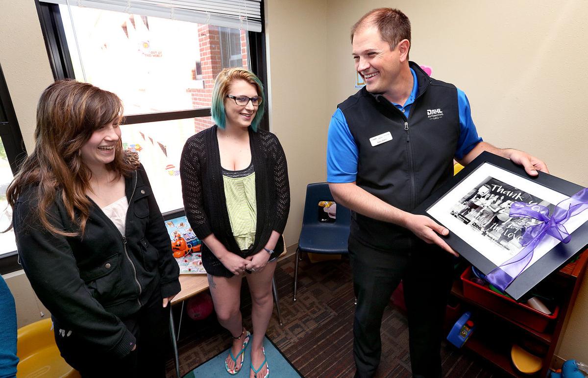 Tyler Dahl, FCC moms compare notes in advance of $24,000 donation