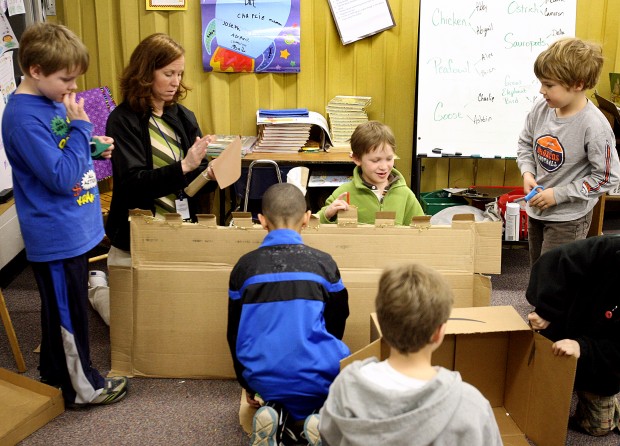 Second-graders study Cinderella stories from around the world