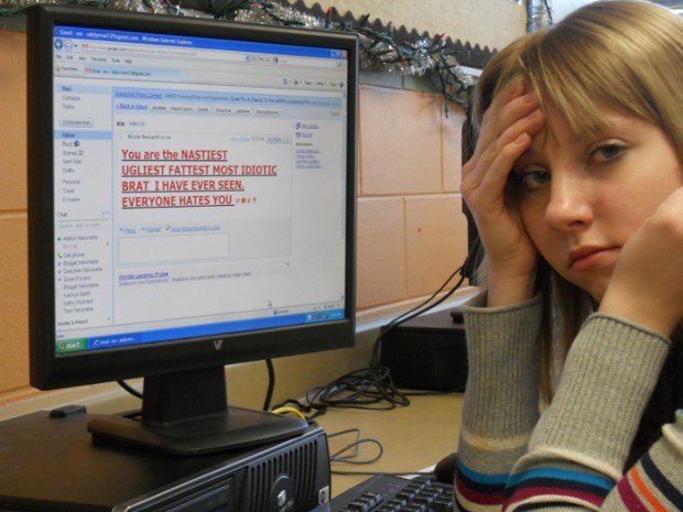 Cyber Bullying Computer Screen