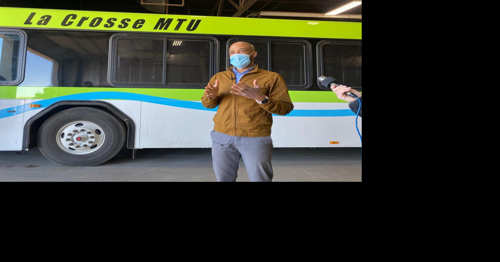 Lt. Gov. Barnes visits La Crosse MTU in support of new electric buses