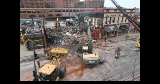 Building razed after devastating fire downtown