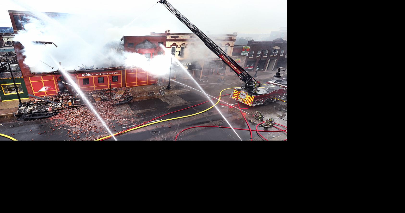 PHOTOS & VIDEO: Scenes from blaze in downtown La Crosse
