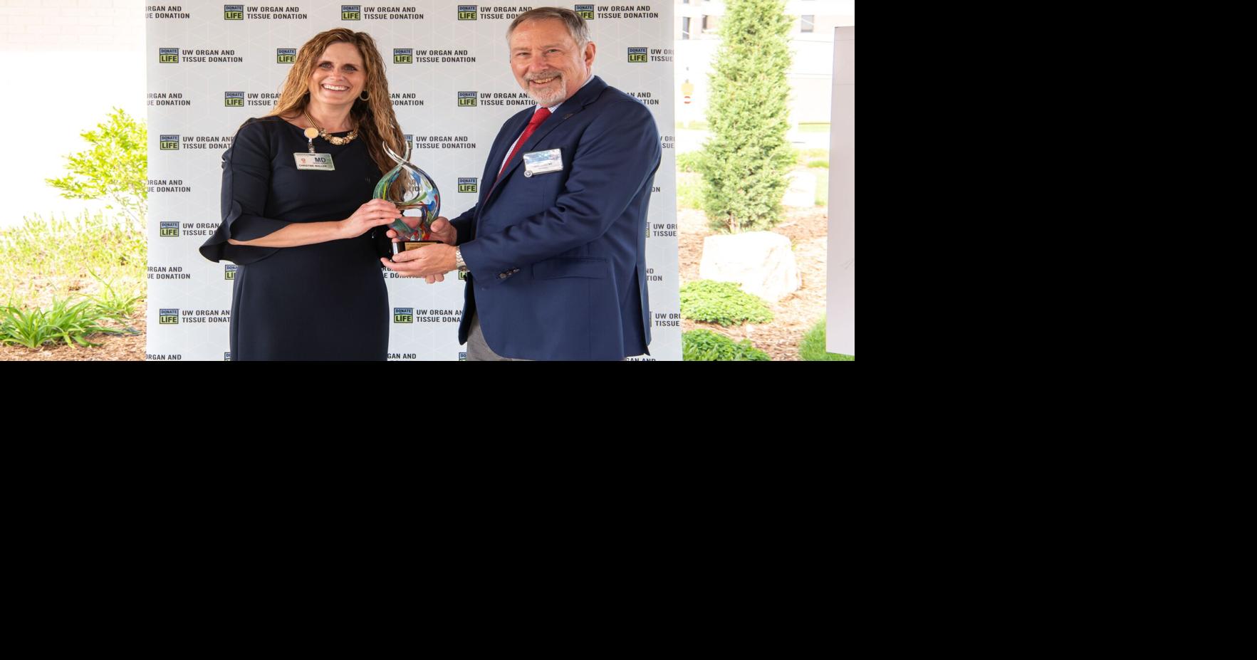 Gundersen hospital, surgeon honored for organ and tissue donation efforts