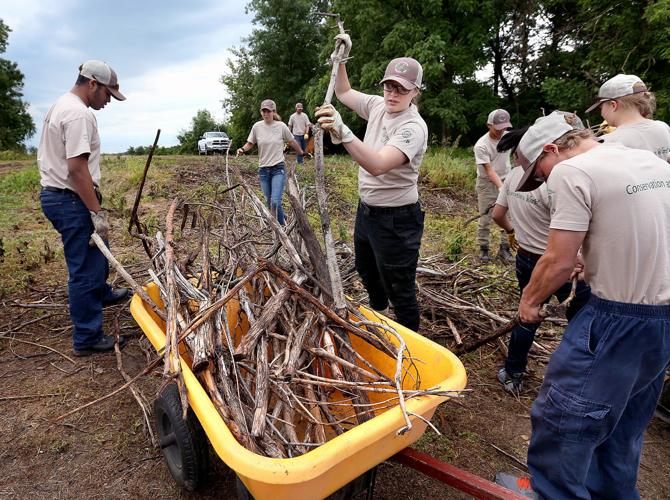 Prepping a prairie: Mayor's Crew helps prepare Mathy land for native plants