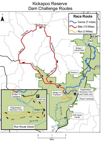 Kickapoo Reserve Dam Challenge Triathlon is Saturday
