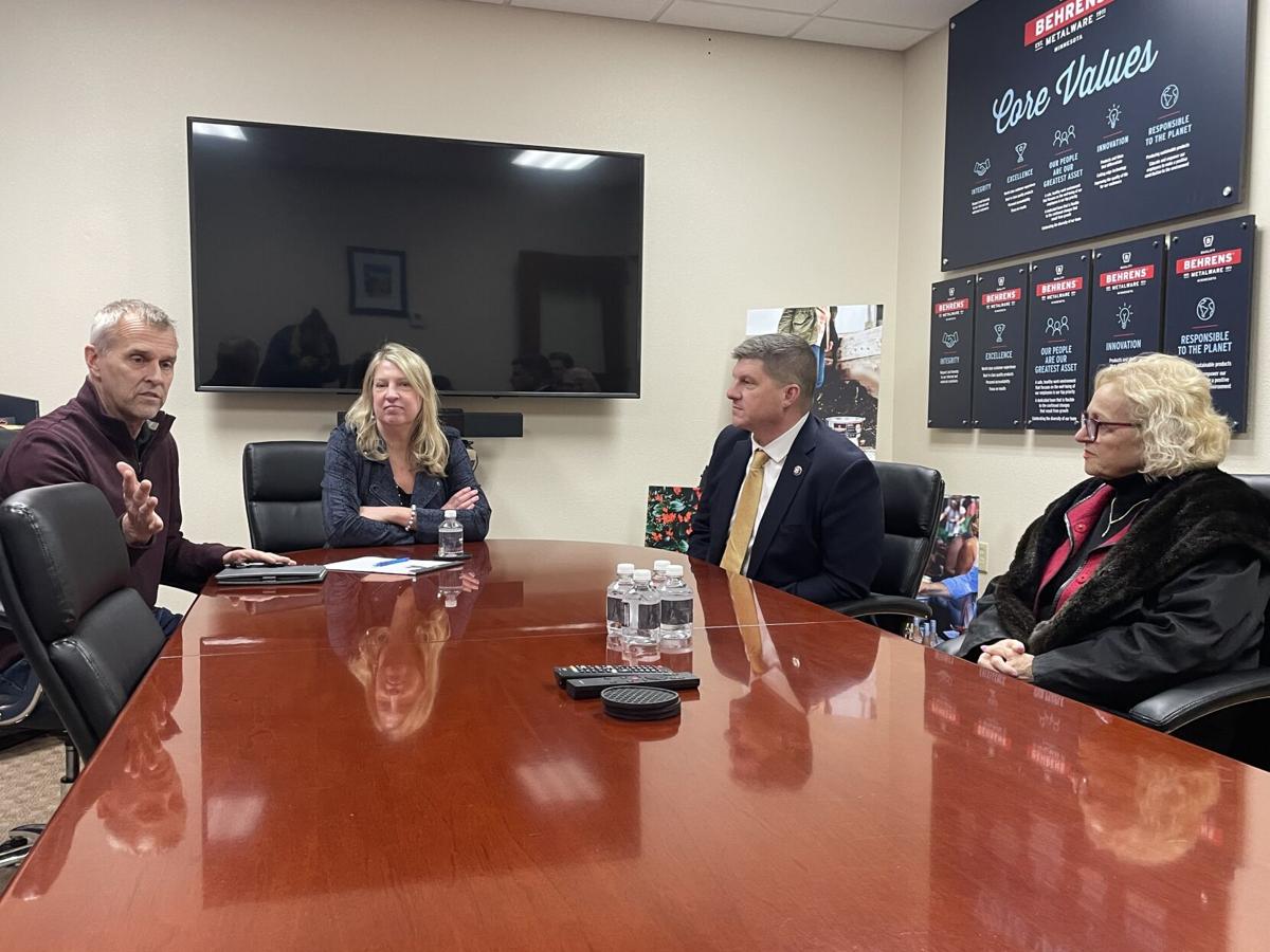 Finstad visits Behrens Manufacturing in Winona, talks workforce shortage