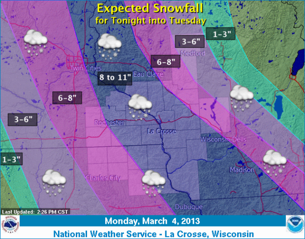 Winter storm update: Heaviest snow to start late tonight