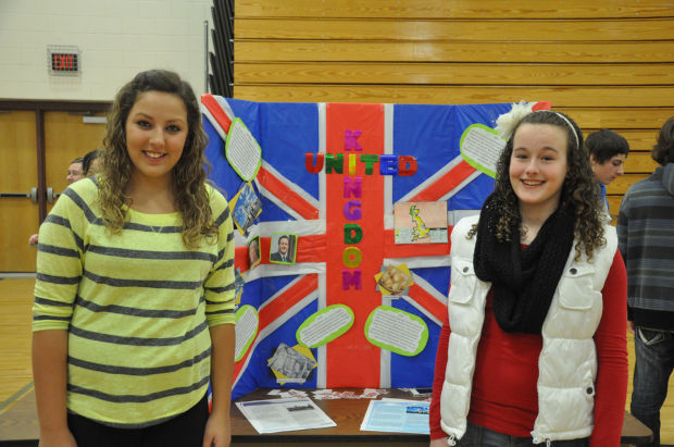 Students explore Europe at middle school showcase