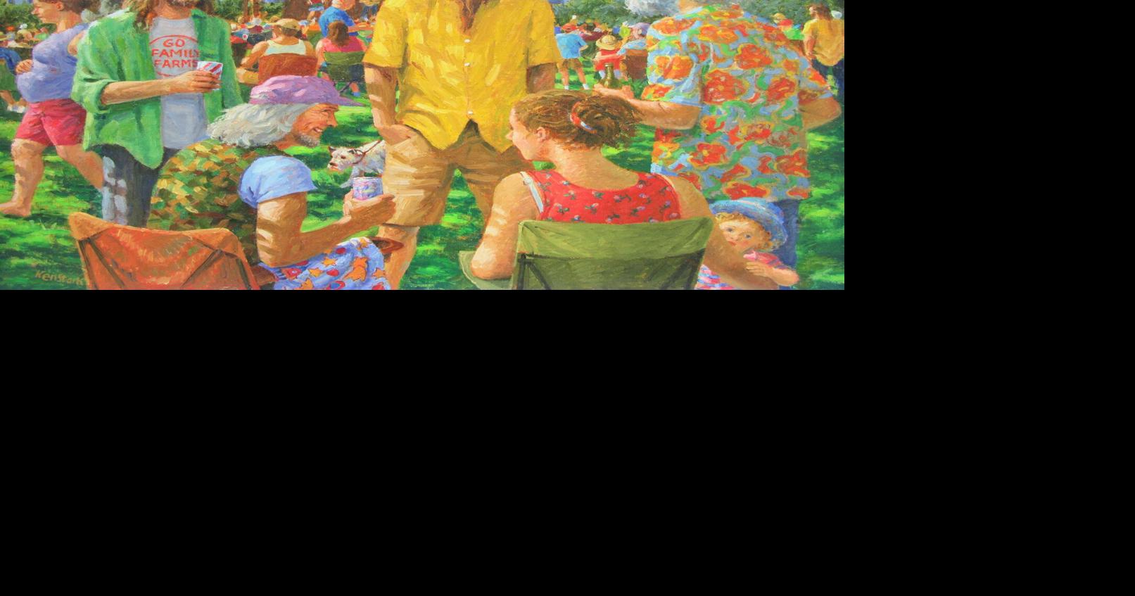 Ken Stark oil painting to benefit Driftless Music Festival