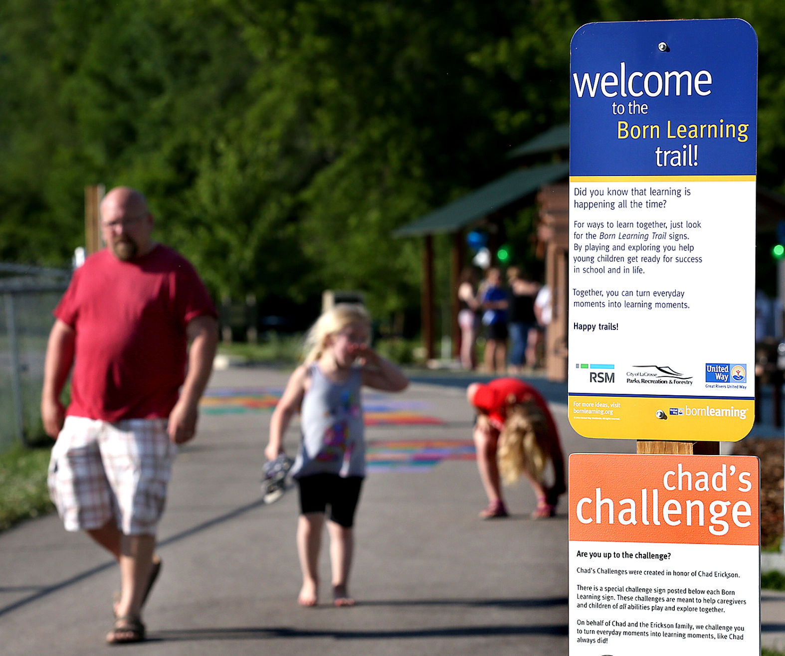 Born Learning Trail debuts in the Chad Erickson Memorial Park