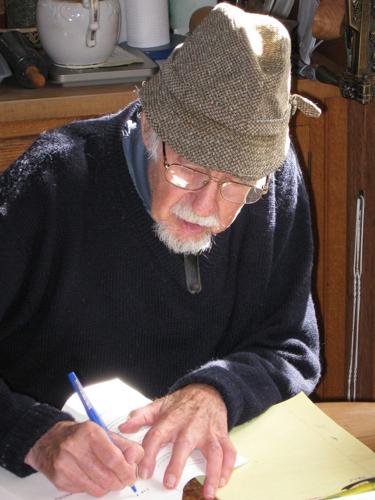 Hiking tour of Ben Logan's farm May 14