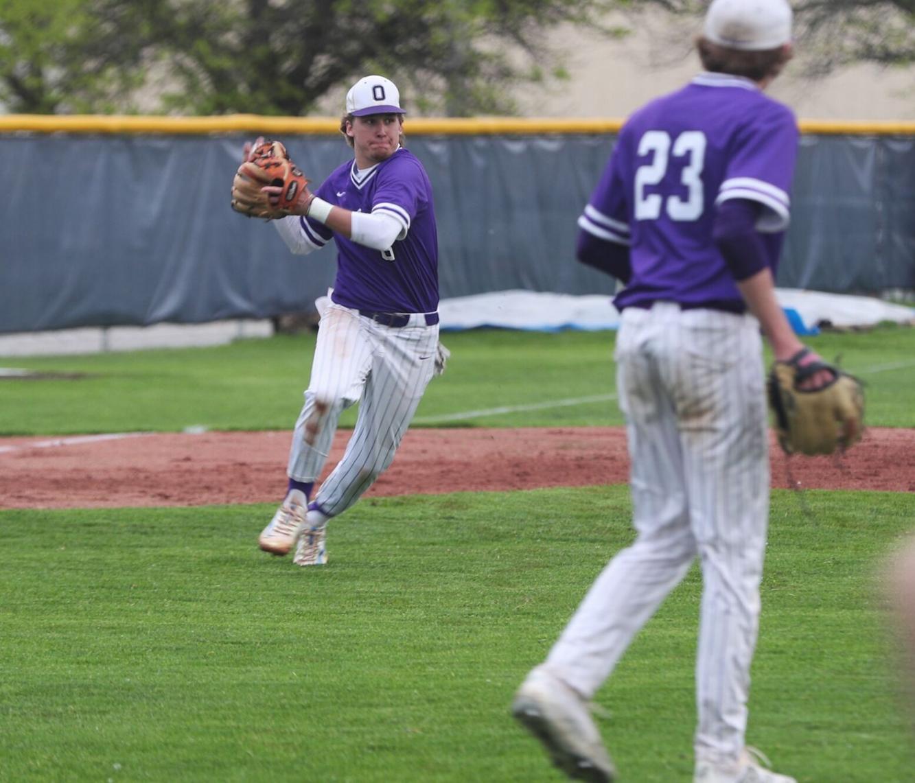 Scenes from Onalaska at La Crosse Aquinas baseball