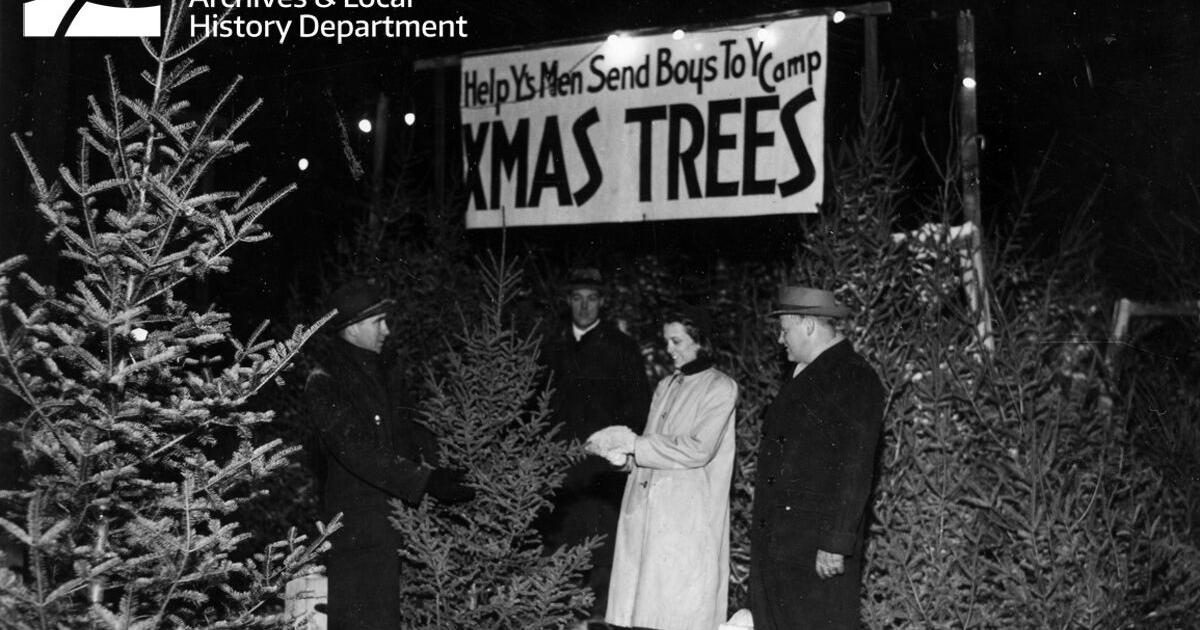 THE WAY IT WAS: YMCA Christmas Tree Fundraiser, ca. 1940s