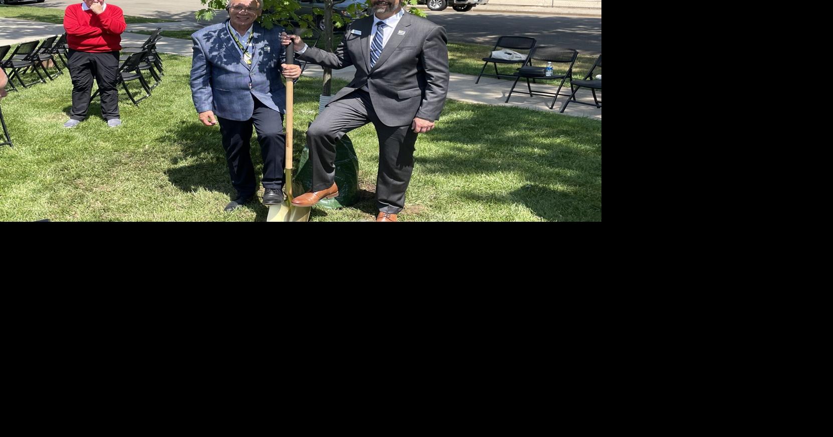 Polish visitors plant ceremonial tree as a symbol of strength and ...