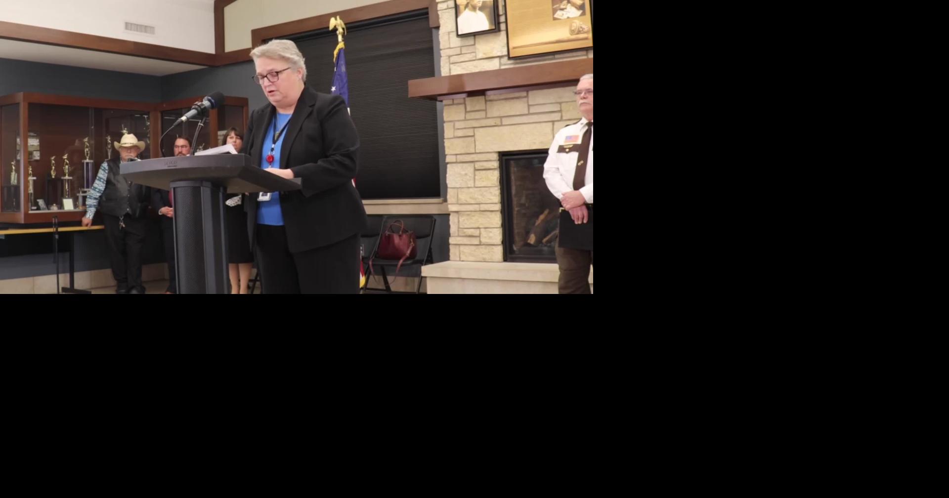 Winona County Attorney Karin Sonneman speaks about the arrest of ...