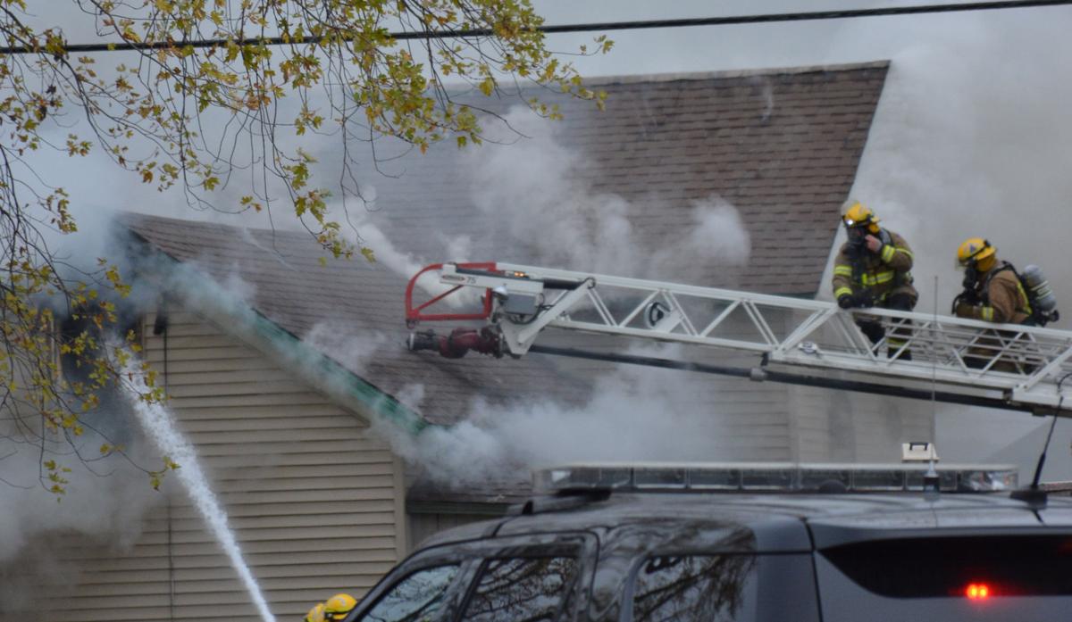 Tomah firefighters battle Jackson Street blaze