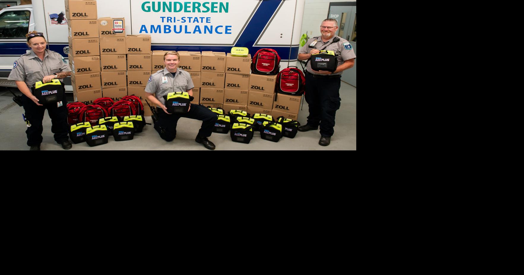 Tri-State Ambulance distributes 40 AEDs to professional responders
