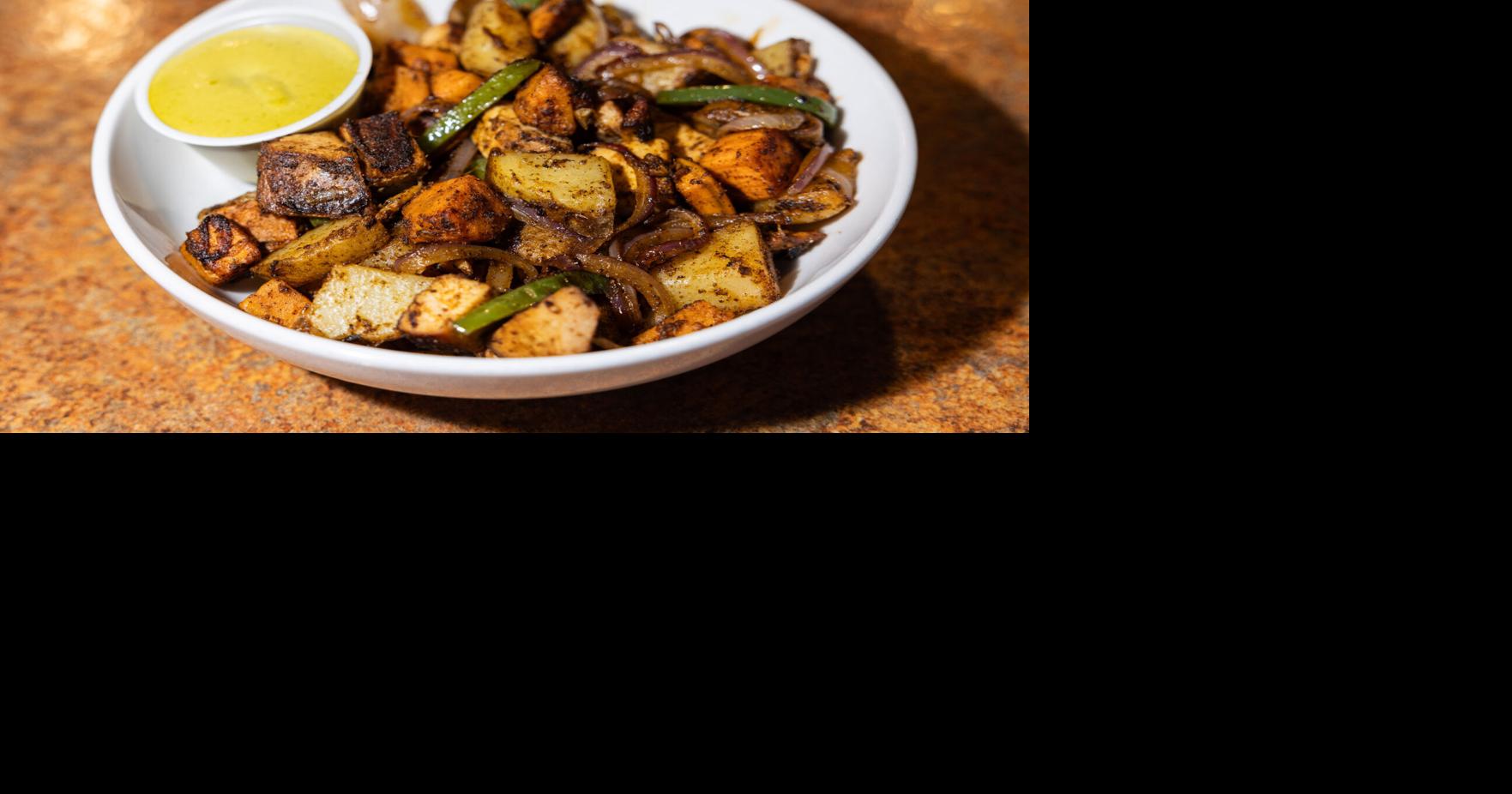 JavaVino's Peruvian-inspired Smokey Loaded Hash dish