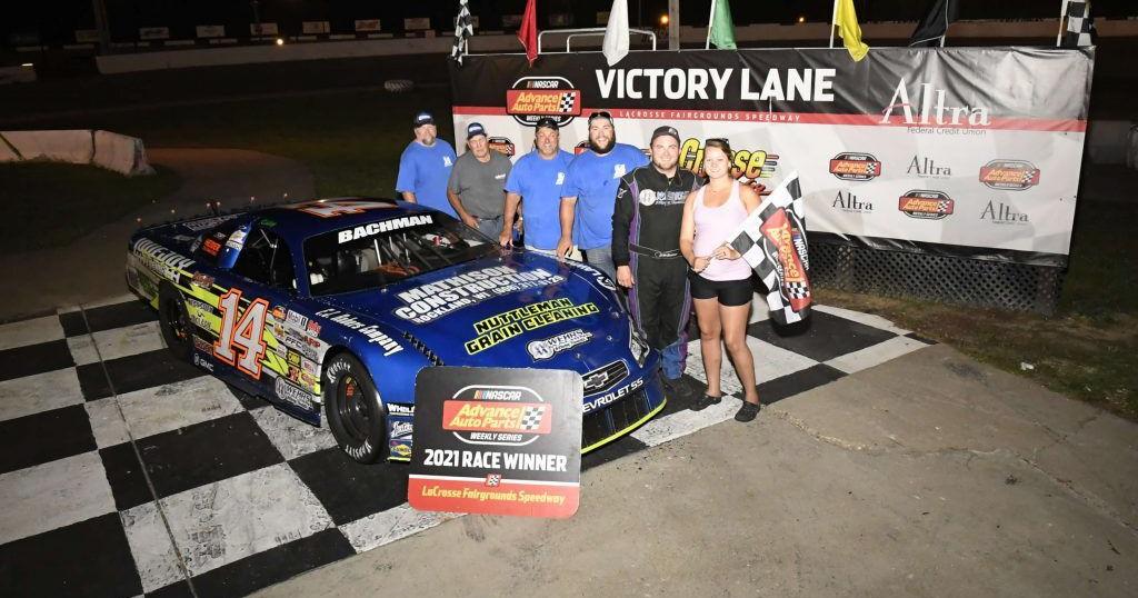 Auto racing: Steve Bachman wins Late Model feature at Fairgrounds Speedway