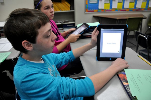 High-tech devices are changing the way kids study