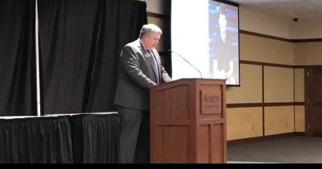 Roger Stanford presents Western Technical College scholarship