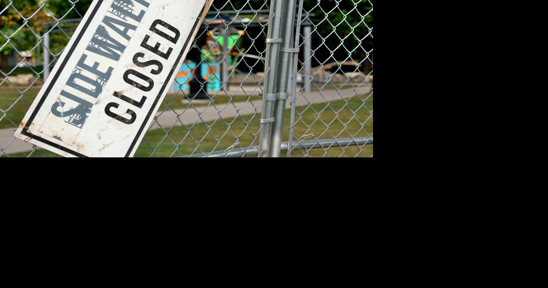 Temporary fences surround closed La Crosse parks