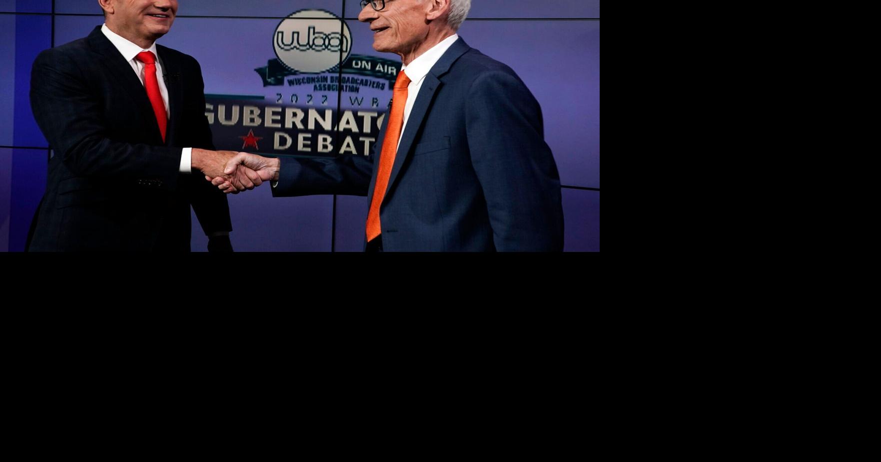 Tony Evers, Tim Michels spar in first and only gubernatorial debate