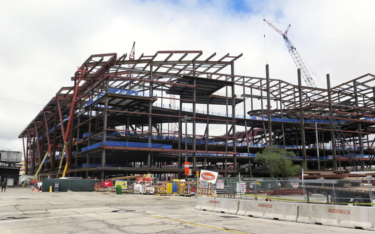 Roof trusses to be placed on Milwaukee NBA arena project
