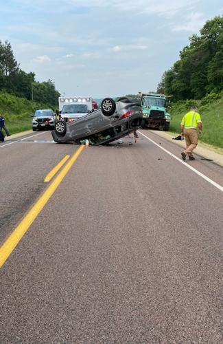 One injured in crash in Monroe County