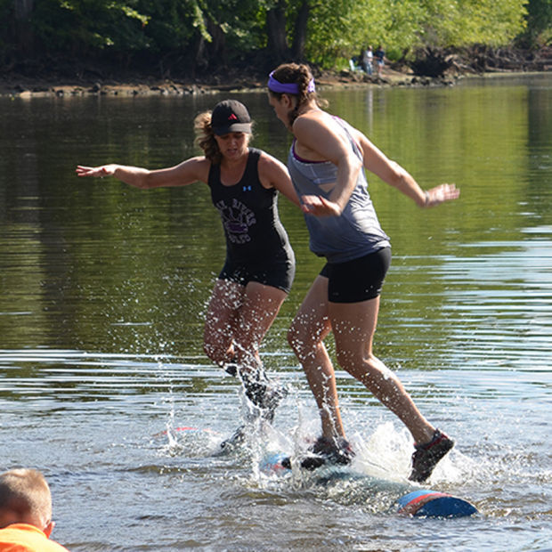 Log rolling event gets a little old school this year