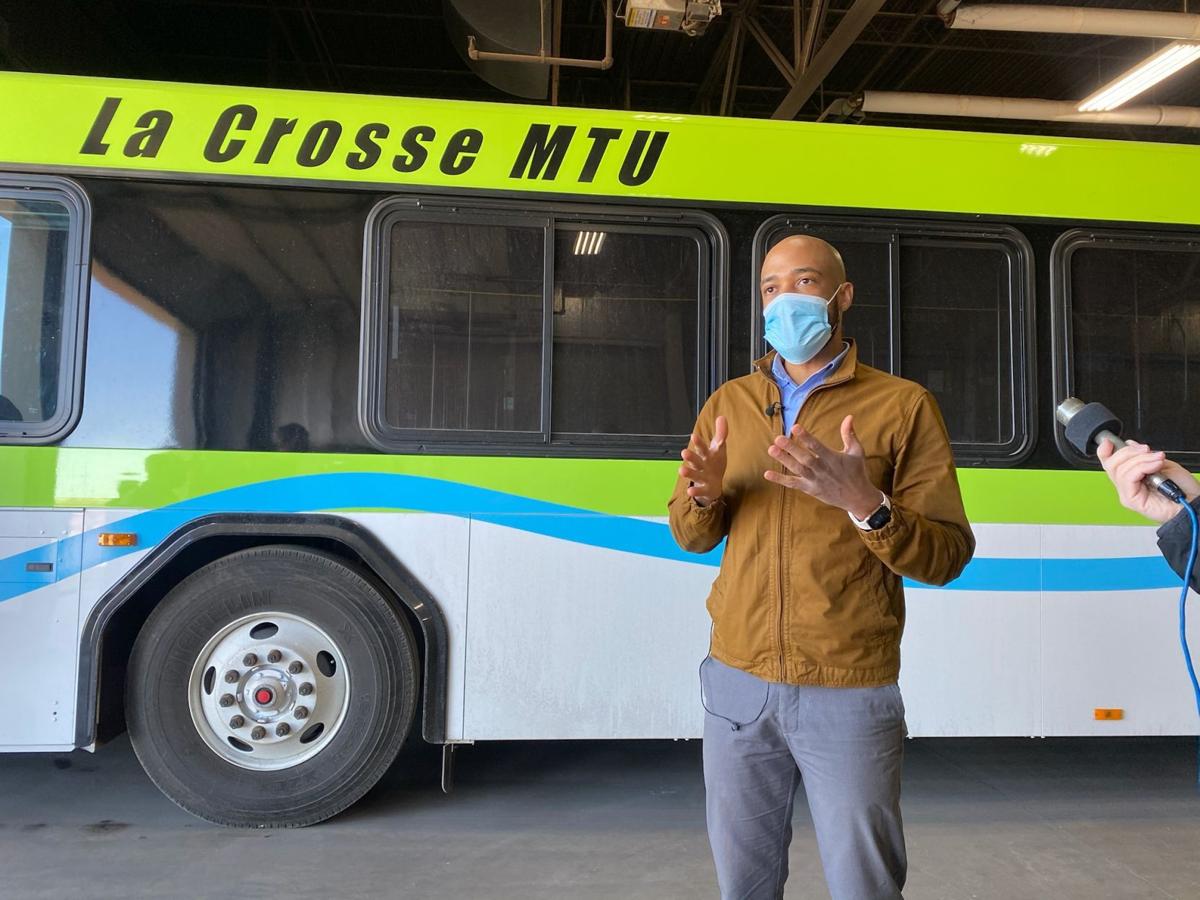 Lt. Gov. Barnes visits La Crosse MTU in support of new electric buses