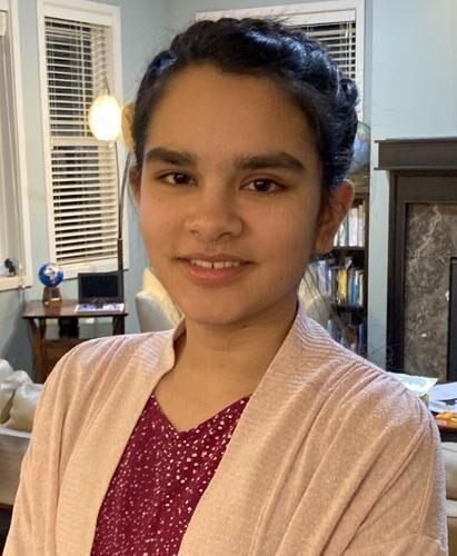 Wisconsin's Maya Jadhav competes in national spelling bee