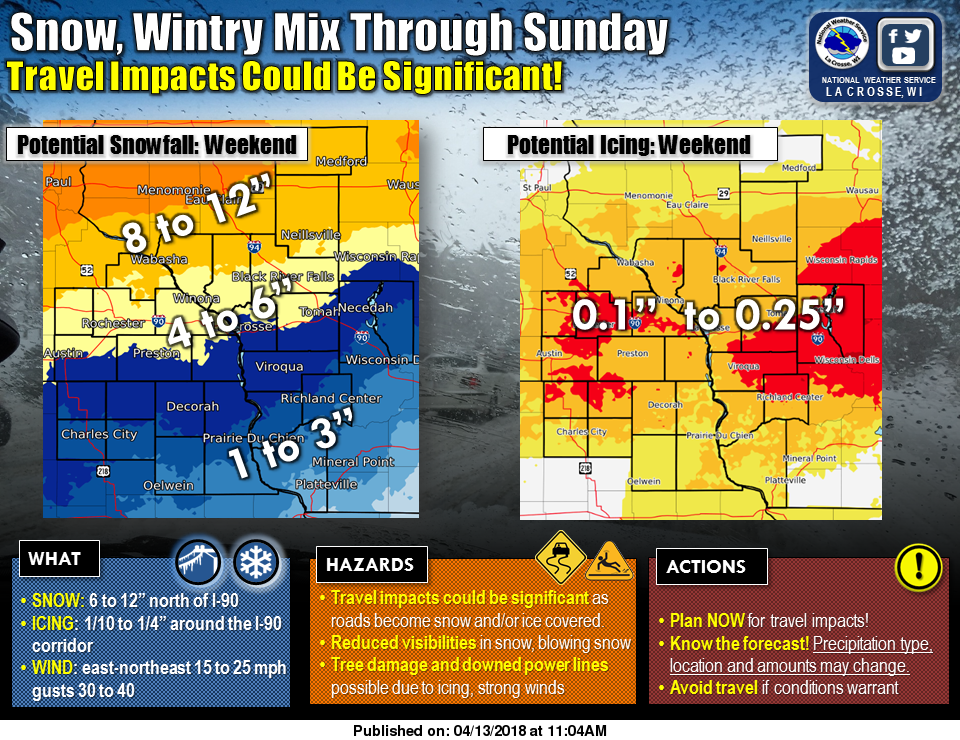 Forecast: spring storm to dump up to foot of snow on upper Midwest