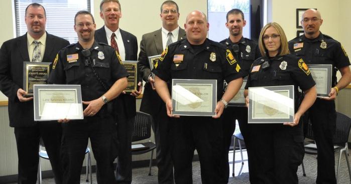 Officers involved in shooting honored