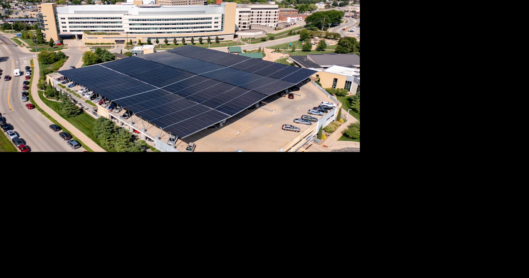 Gundersen adds solar parking lot canopy