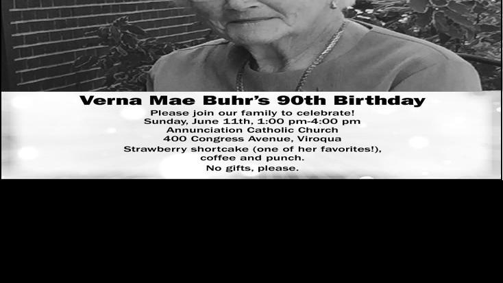 Verna Mae Buhr | Birthdays | lacrossetribune.com