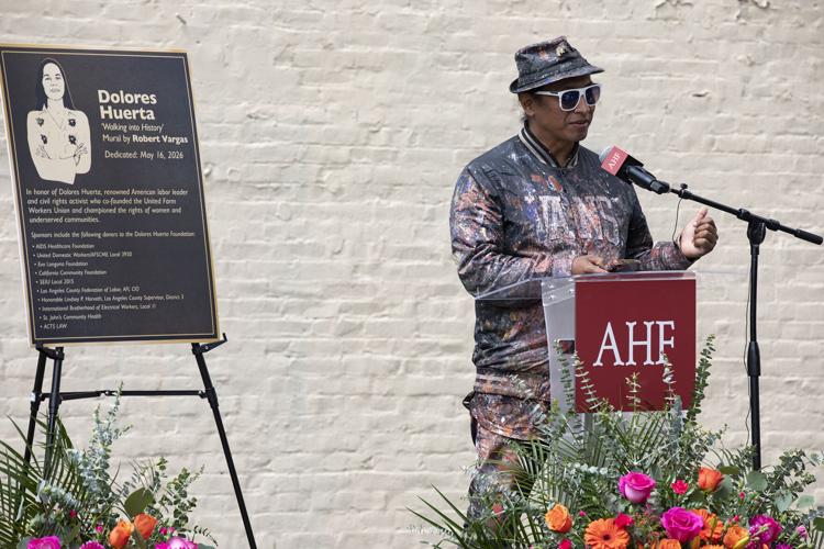 Huerta Attends Unveiling: Labor leader joins Downtown Los Angeles ...