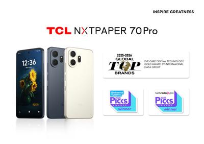 TCL NXTPAPER 70 Pro Wins the Eye-Care Display Technology Gold Award ...