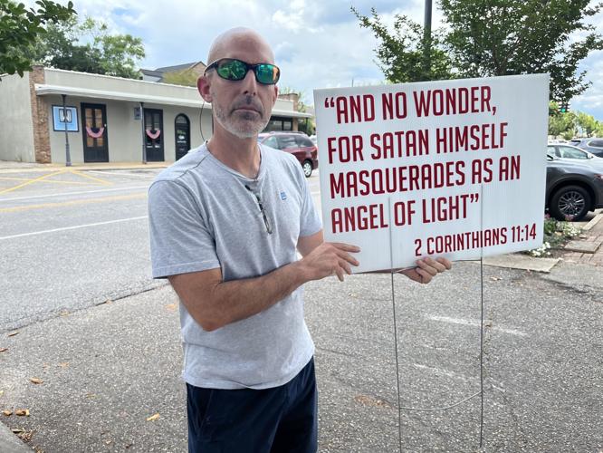 Demonstrators protest family friendly drag brunch | News ...