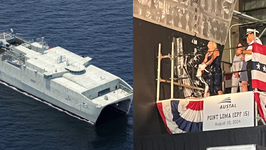 Austal’s versatile EPF medical ship christened in Mobile | News ...