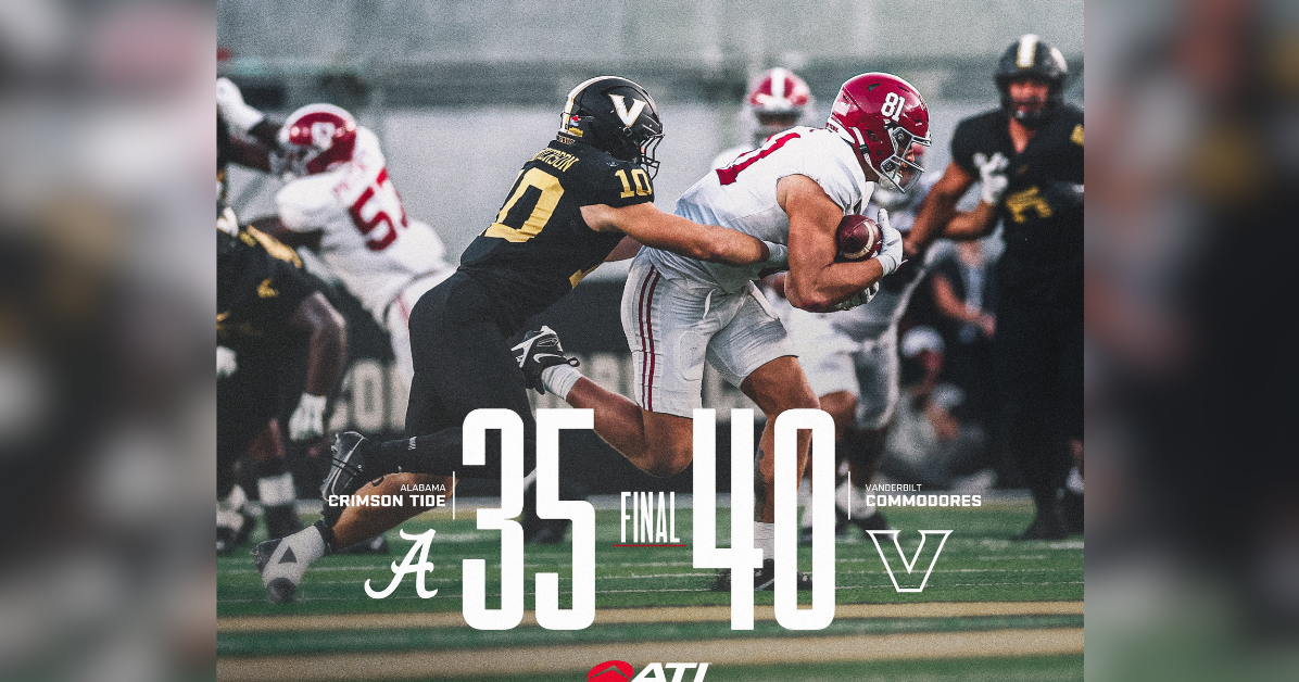 Nightmare Saturday includes Alabama stunner at Vanderbilt | From Behind ...