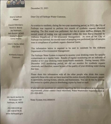 Fairhope mayor says water is safe despite delayed testing | News ...