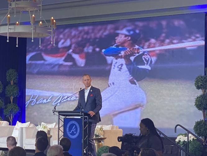 Celebration of Hank Aaron's historic 715th home run in Atlanta | News ...